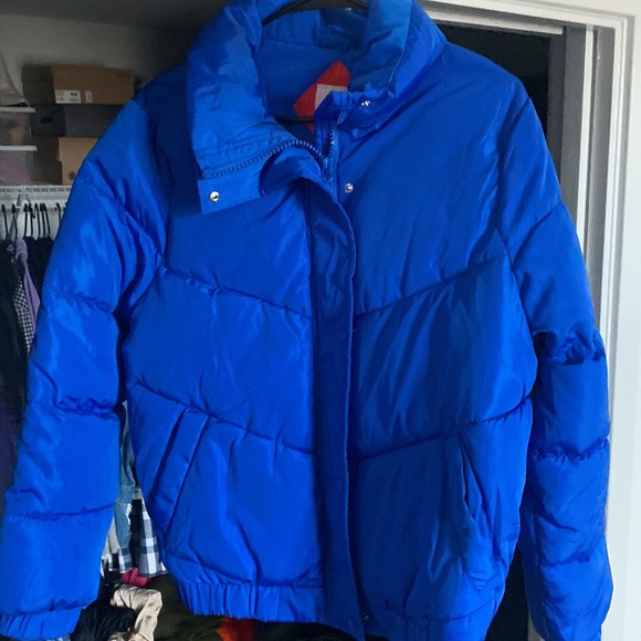 Hot Kiss | Jackets & Coats | Royal Blue Puffer Jacket | Poshmark